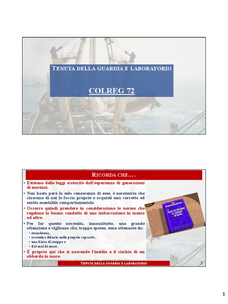 COLREGS | PDF