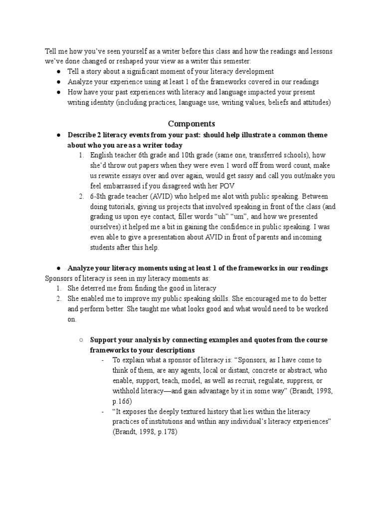 Major Assignment 1 Rough Draft | PDF