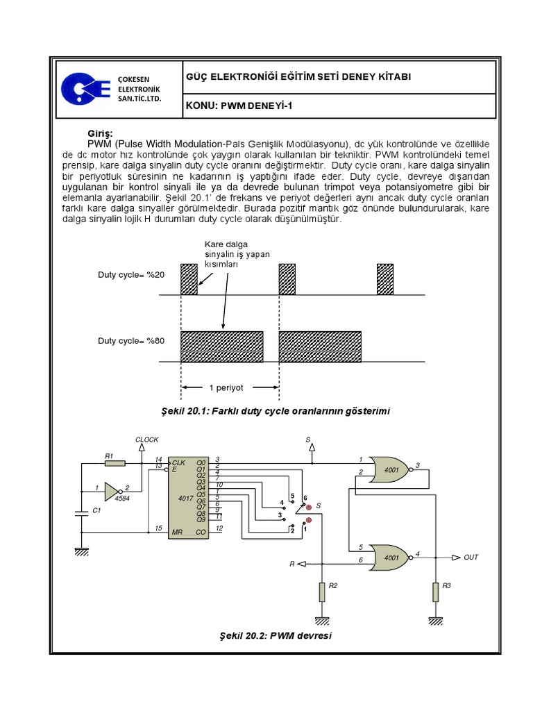 Deney 8 - PWM Deneyi-1 | PDF