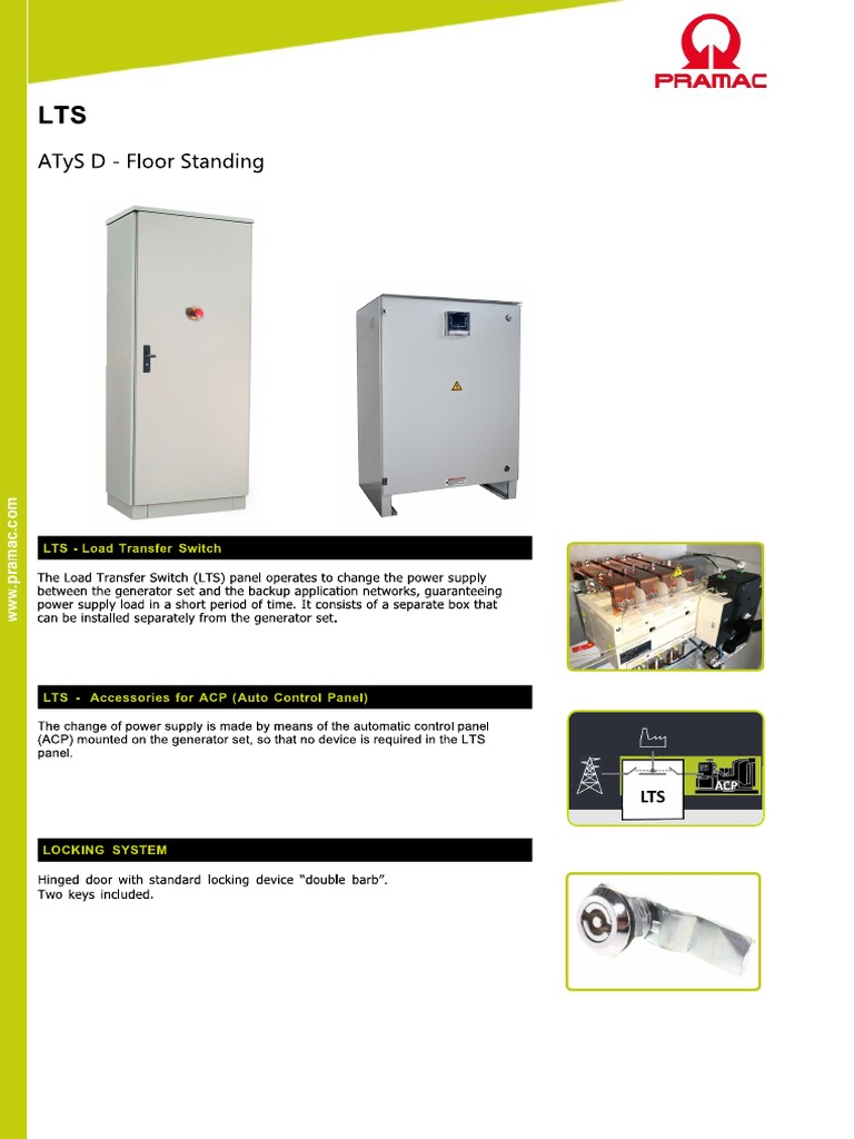 ATyS - D - 630-3200A - Floor Standing Indoor-Outdoor | PDF