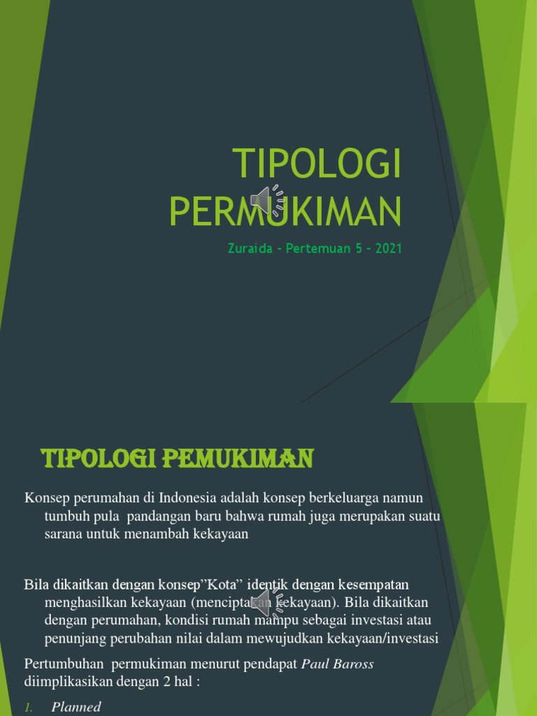 Tipologi Perumahan Dan Permukiman | PDF