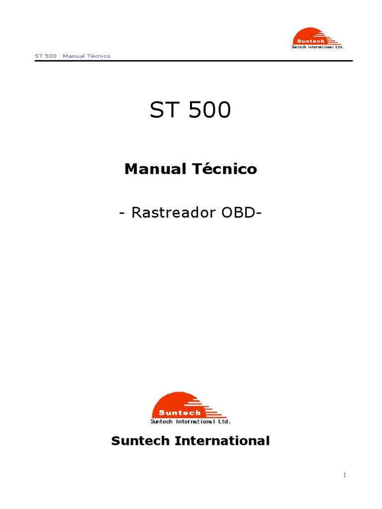 ST500 - Manual Técnico - REV01 | PDF