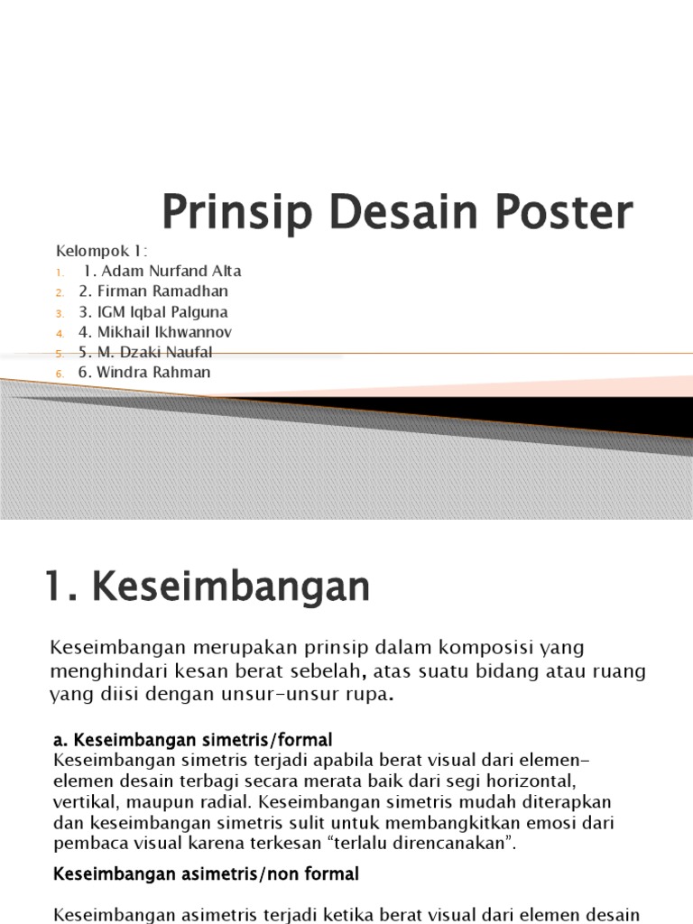 Prinsip Desain Poster | PDF