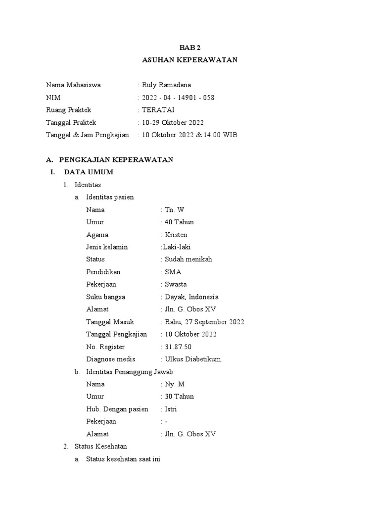 Askep Ulkus DM Ruly | PDF