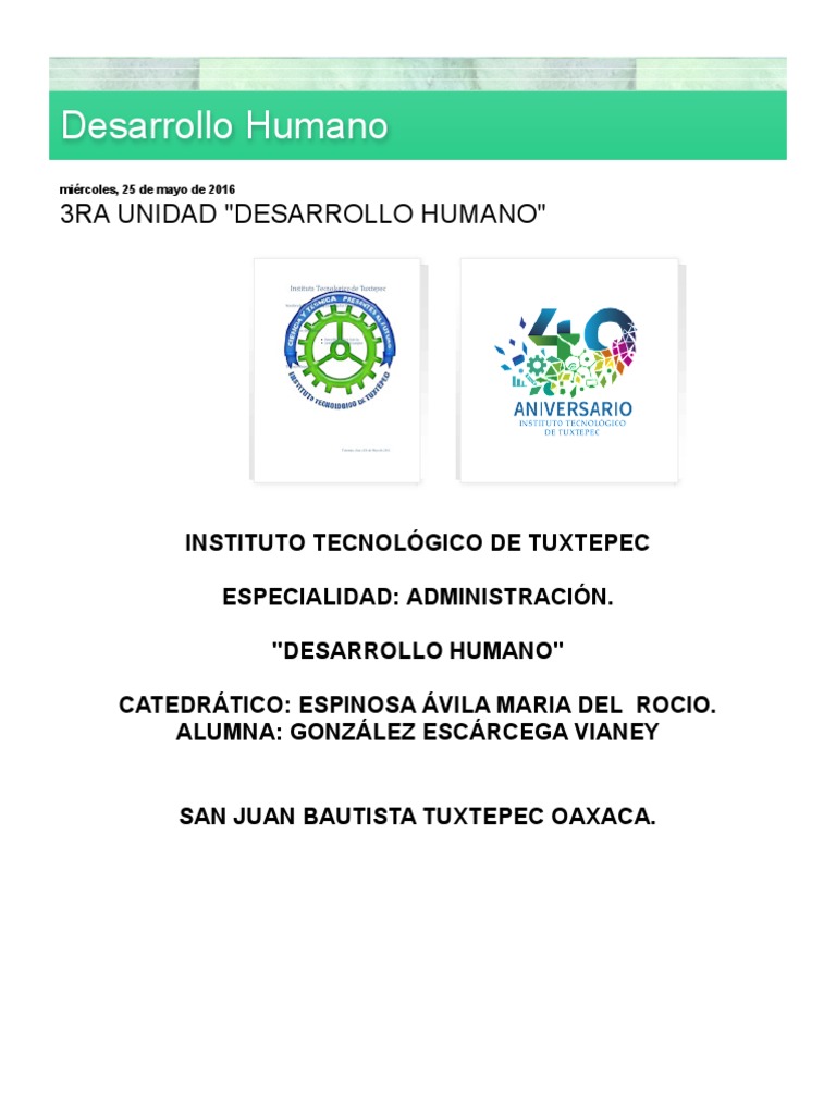 Desarrollo Humano - 3RA UNIDAD "DESARROLLO HUMANO" | PDF | Alimentos ...