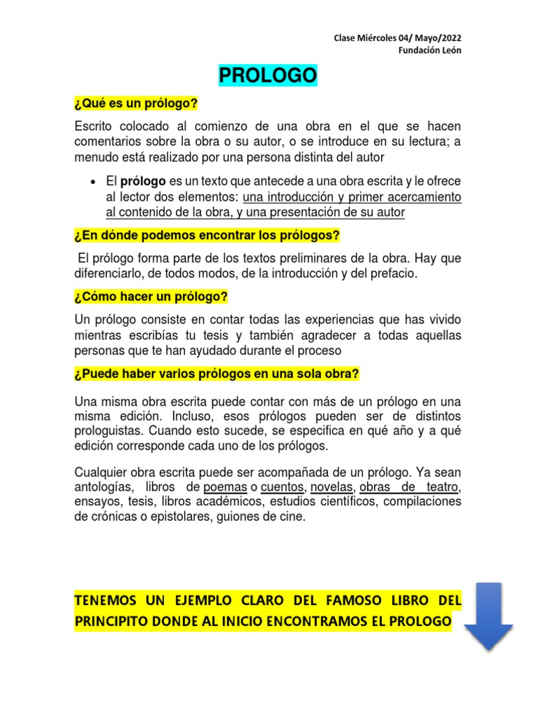 PROLOGO | PDF | Autor | Ensayos