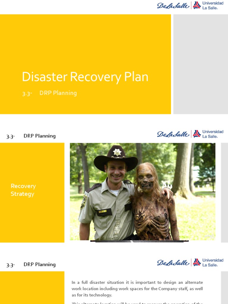 3.3 - DRP Planning | PDF | Disaster Recovery | Computing
