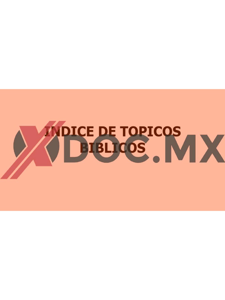 Xdoc - MX 2006 Topical Index For PV | PDF | Biblia | Dios