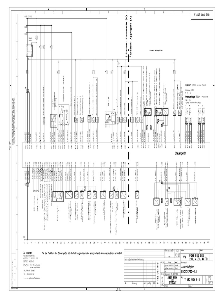 Y462U04910 Anschlußplan EDC17CP20 | PDF