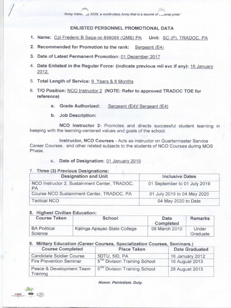Promotional Data Sample | PDF