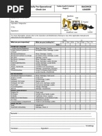 Form Checklist Inspeksi Peralatan | PDF