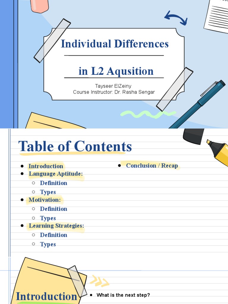 Tayseer ElZeiny - SLA - Ch8 ELLIS | PDF | Learning | Second Language Acquisition