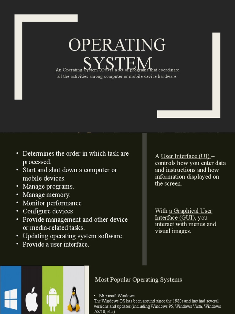 Operating System Pdf Microsoft Windows Graphical User Interfaces
