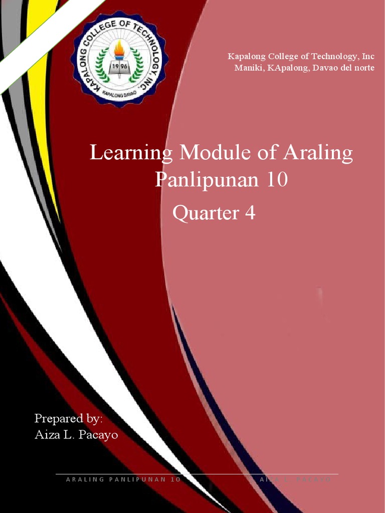 Aral. Pan Grade 10 q4 Aiza1 | PDF