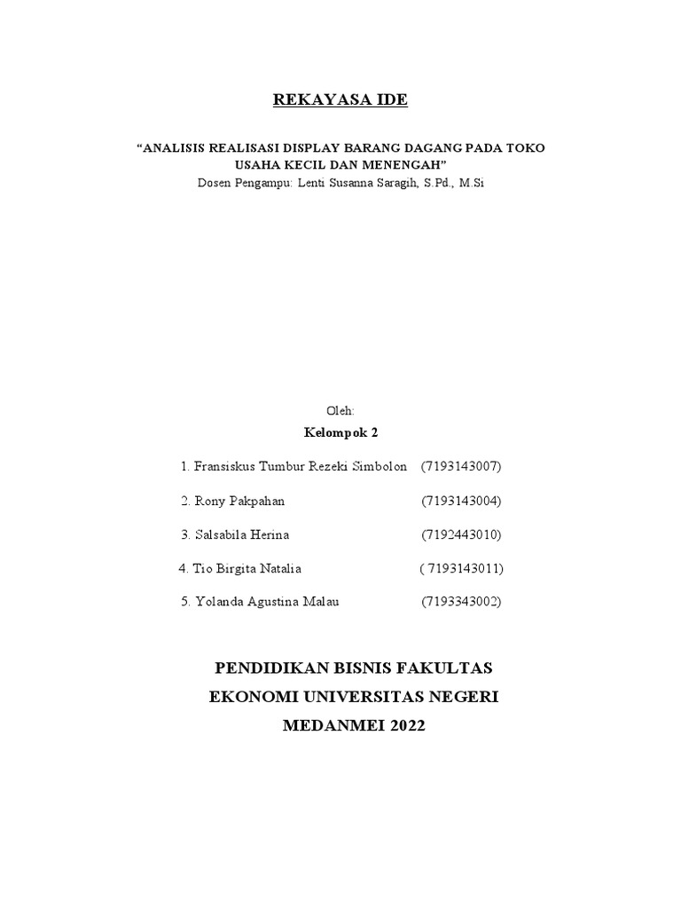 Rekayasa Ide PBD | PDF | Bisnis
