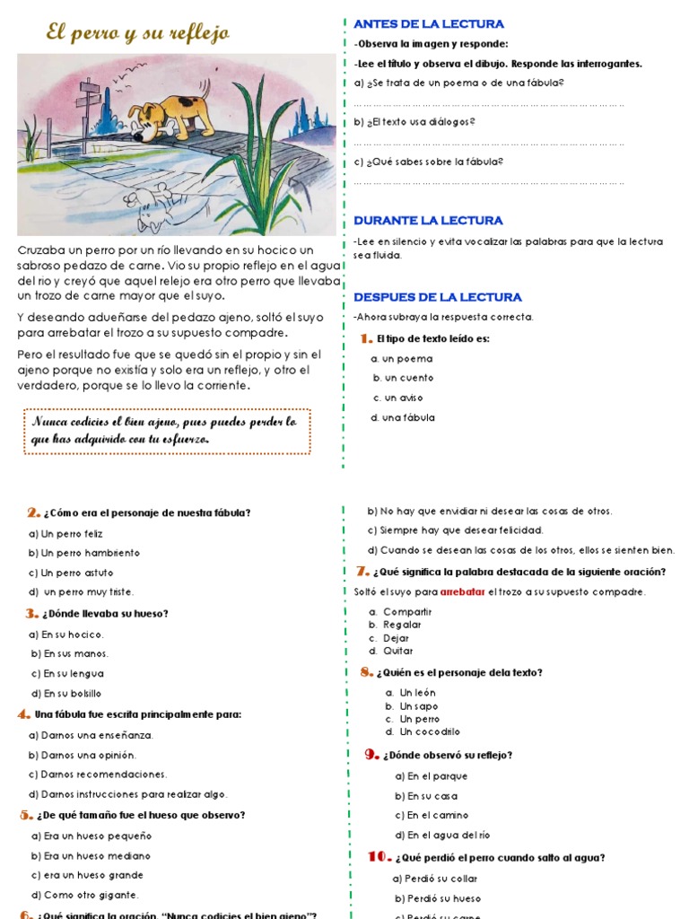 El Perro y Su Reflejo | PDF