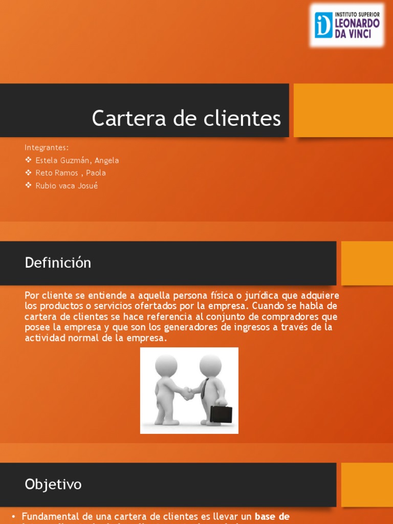 Cartera de Clientes | PDF | Cliente | Mercado (economía)