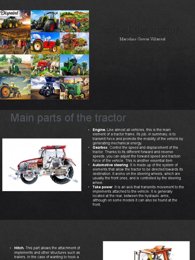 Parts of The Tractor | PDF | Tractor | Vehicles