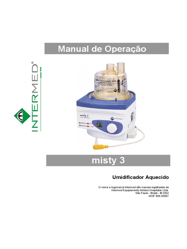 Umidificador Misty 3 - Intermed | PDF | Umidade | Temperatura