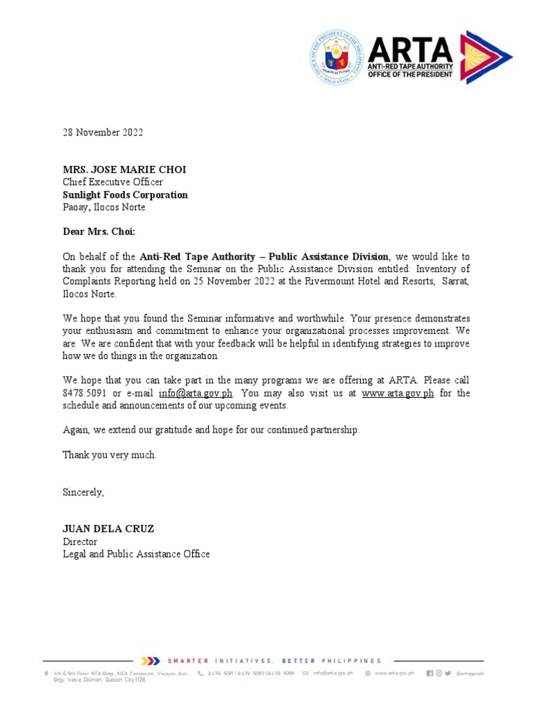 Draft Thank You Letter | PDF | Business