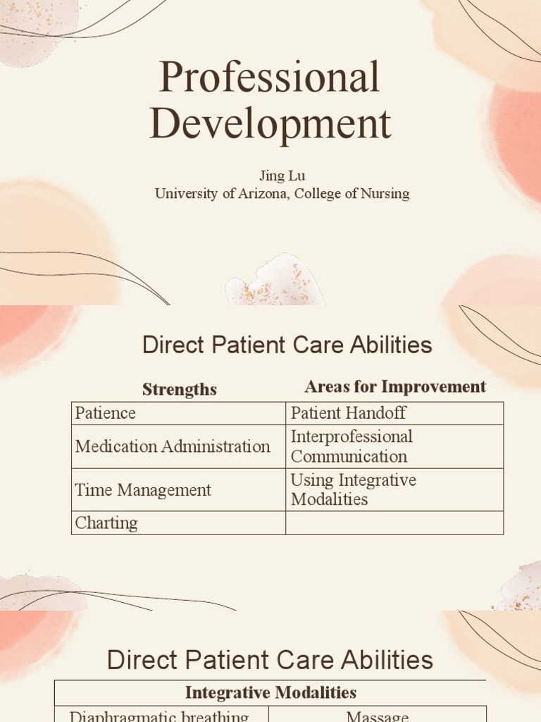 Nursing Professional Development Plan | PDF | Nursing | Leadership