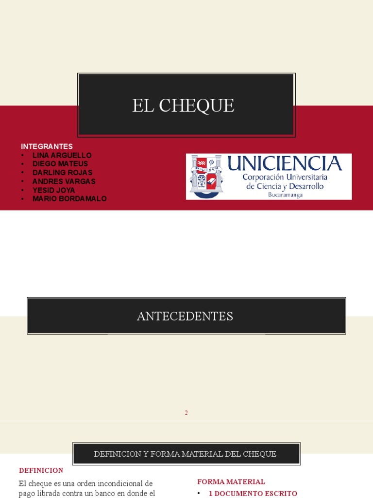 Guía Completa sobre Cheques | PDF | Cheque | Contabilidad