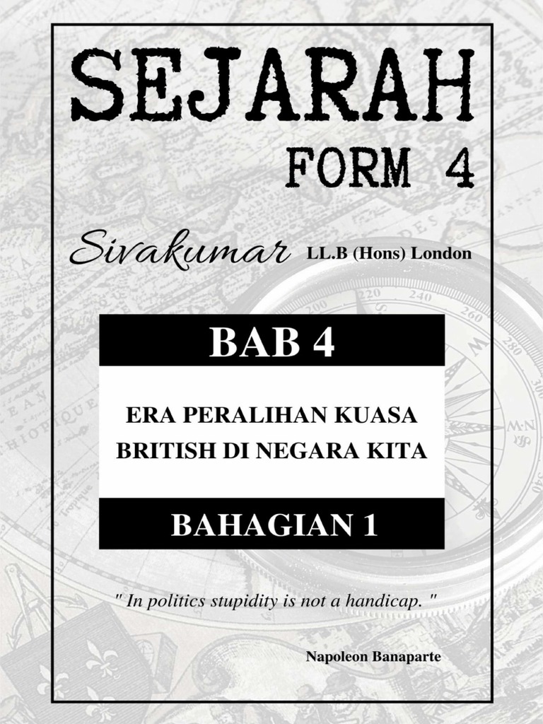 Sejarah Form 4 Bab 4 Bahagian 1 | PDF