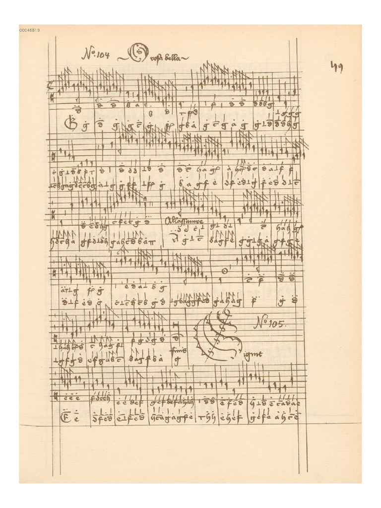 O Rosa Bella (104) - Buxheimer - Orgelbuch | PDF