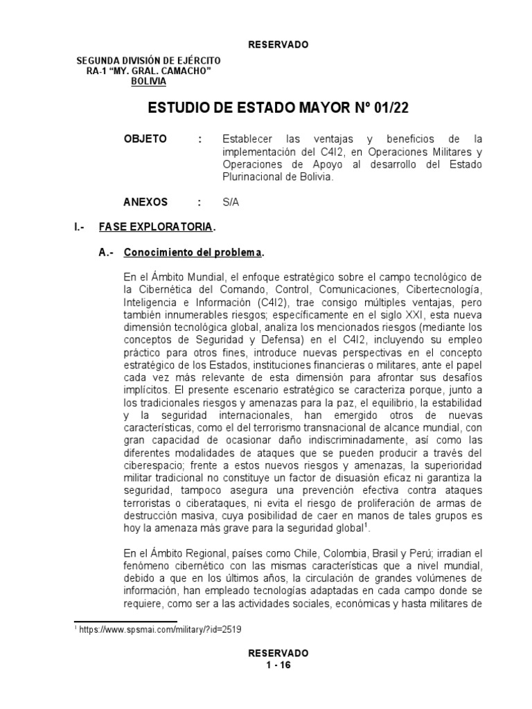 Ventajas del C4I2 en Bolivia | PDF