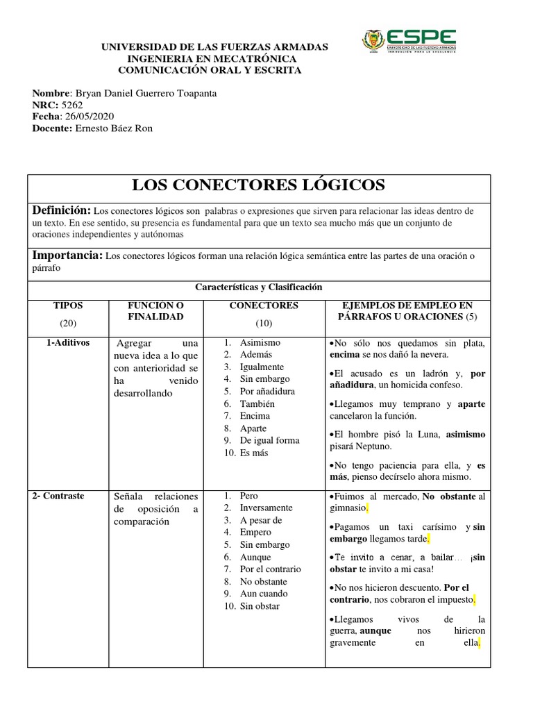 Conectores Lógicos | PDF
