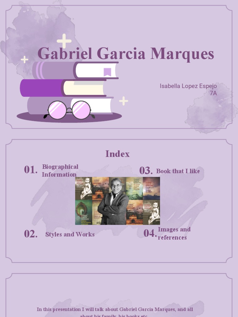 Gabriel Garcia Marquez: Life and Works | PDF | Gabriel García Márquez ...