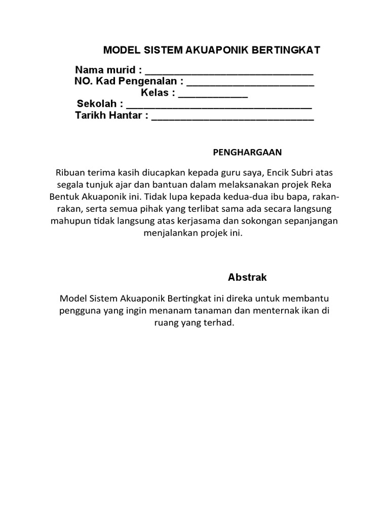 Laporan RBT Form 2 | PDF | Teknologi & Rekayasa