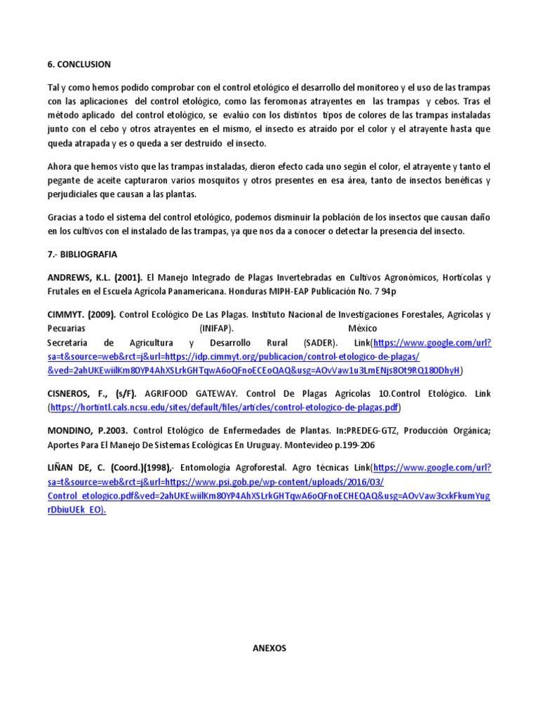 Control Etológico de Plagas | PDF | Agricultura | Plaga (organismo)