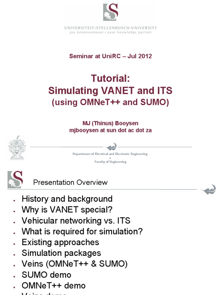 Tutorial Simulating Vanet And Its Using Pdf Simulation Internet