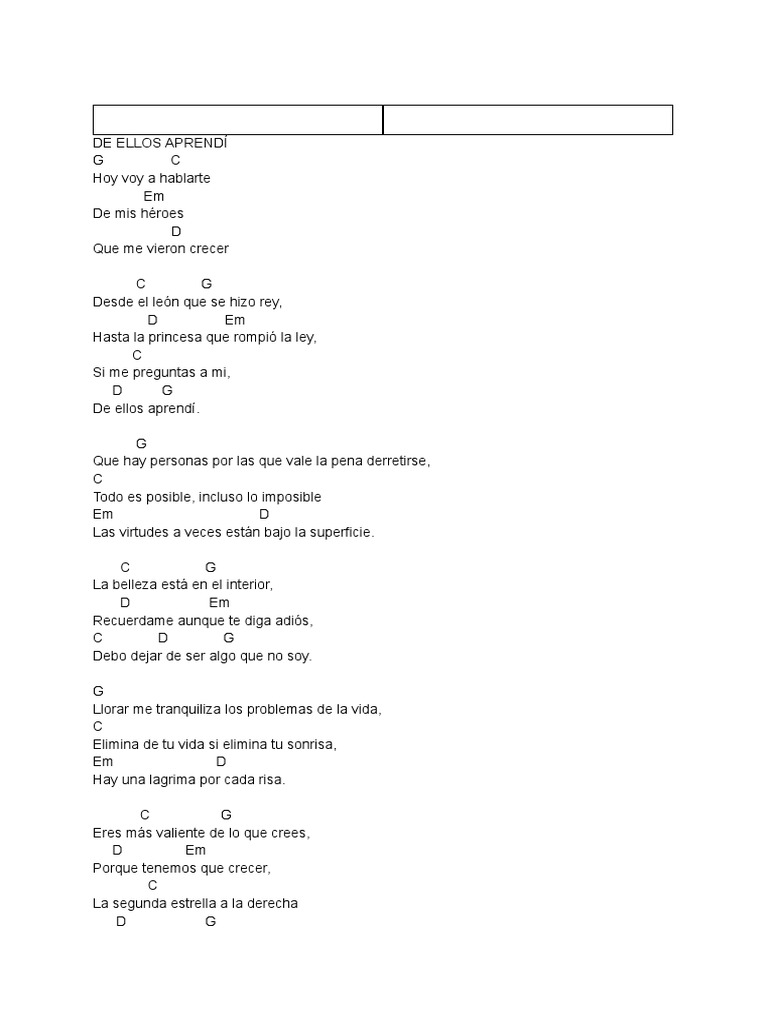De Ellos Aprendí | PDF