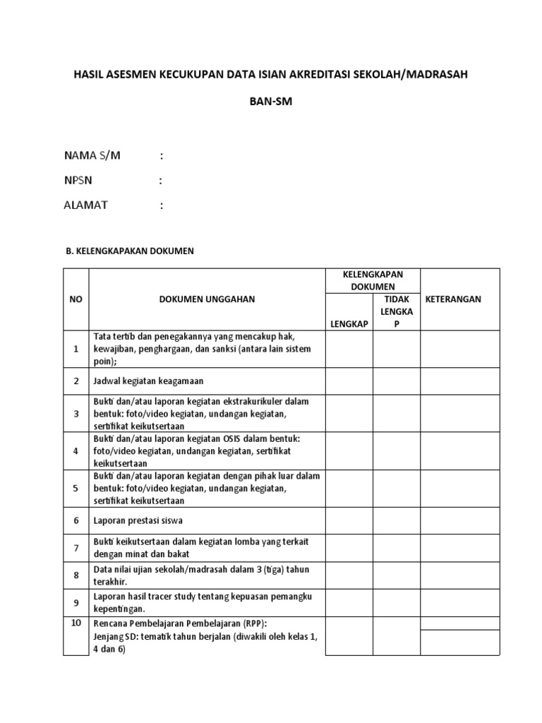 58 Dokumen Yang Harus Di Upload | PDF