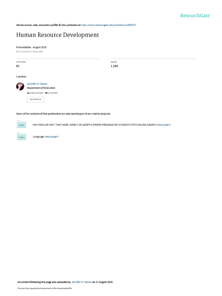 Harvard Model On Human Resource Development | PDF | Human Resource ...