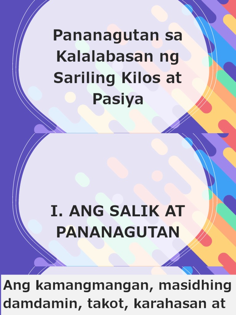 Pananagutan Sa Kalalabasan NG Sariling Kilos at Pasiya | PDF