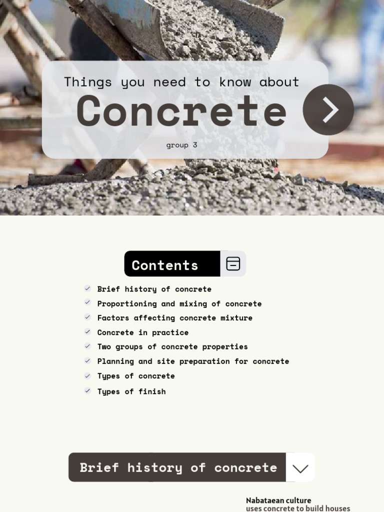 CONCRETE | PDF | Concrete | Cement
