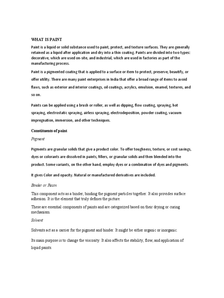 Paint | PDF | Paint | Building Engineering