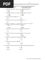 Special Products Worksheet | PDF