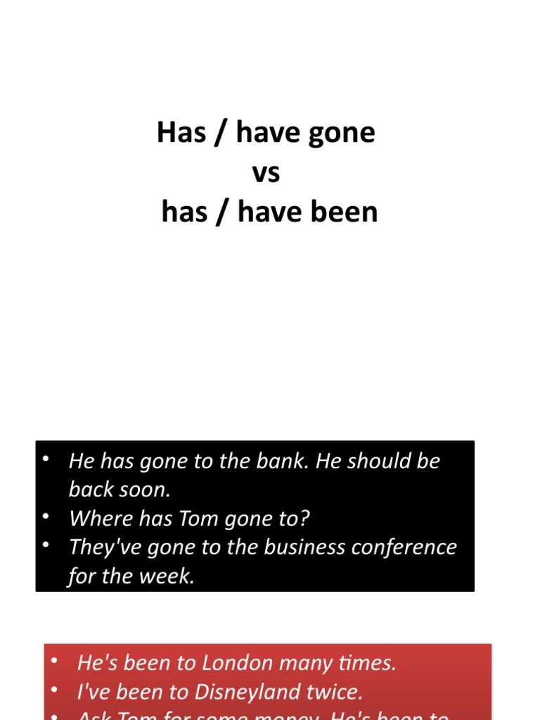 Understanding "Gone" vs "Been" | PDF | Home & Garden | Art