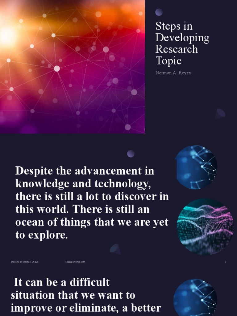 Steps in Developing Research Topic | PDF | Cognitive Science | Science