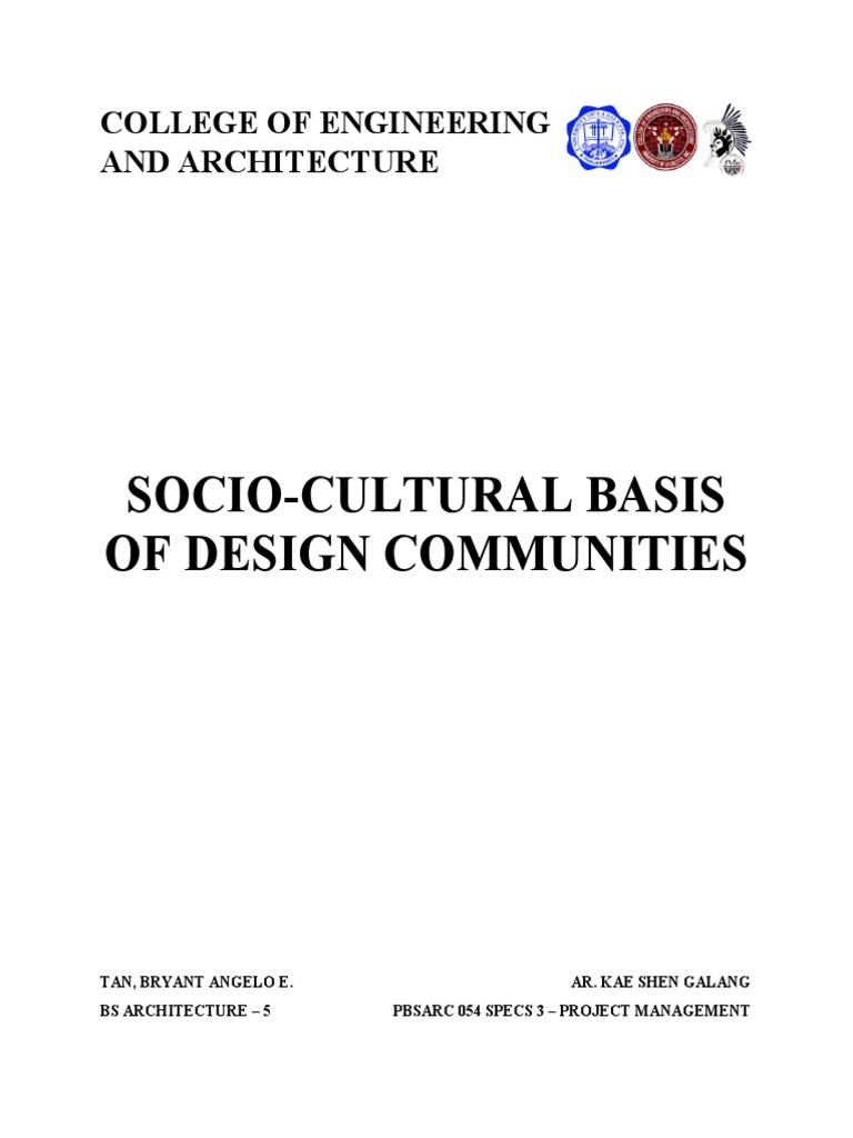 Socio-Cultural Basis of Design Communities | Download Free PDF ...