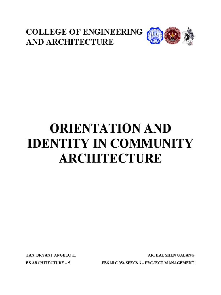 Orientation and Identity in Community Architecture | PDF