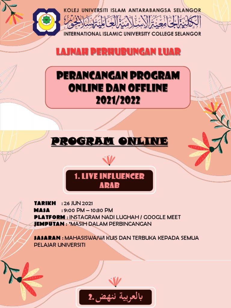Slide Perancangan Program New (Perhubungan Luar) | PDF