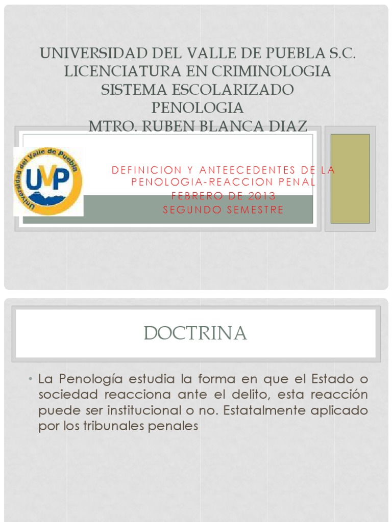 Exposicion Penologia 01 Criminologia | PDF | Derecho penal | Castigos