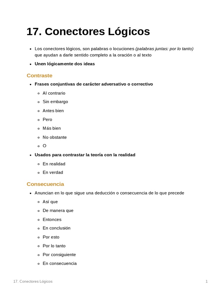 Tipos y Usos de Conectores Lógicos | PDF | Teoría | Epistemología