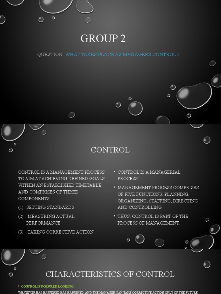 Control Presentation | PDF | Goal | Strategic Planning