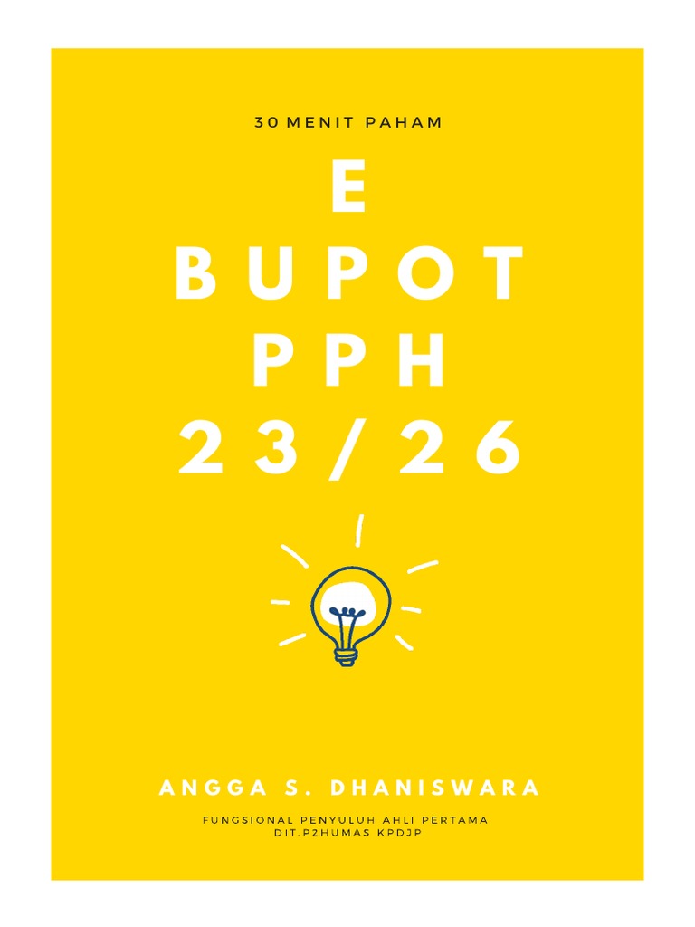 Panduan Lengkap Aplikasi e-Bupot PPh | PDF